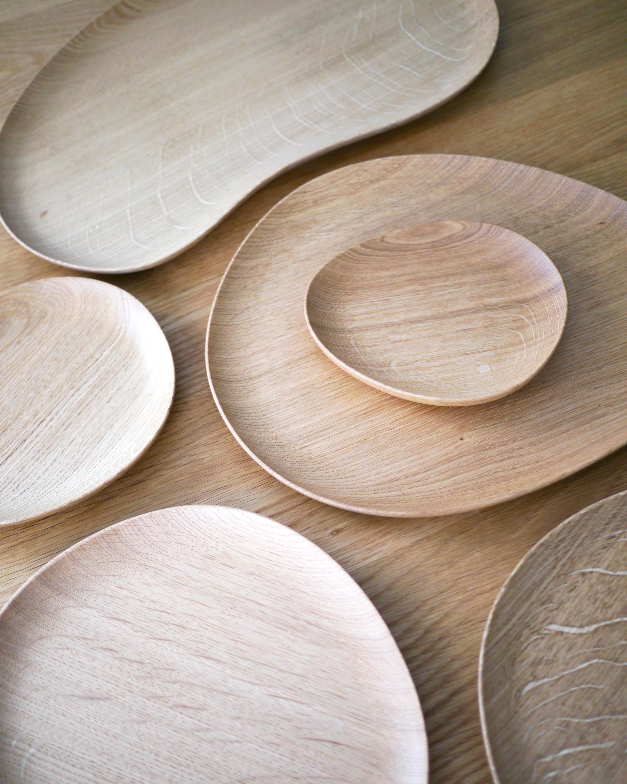 Reclaimed White Oak Wood Tray - Bean Large – Nalata Nalata