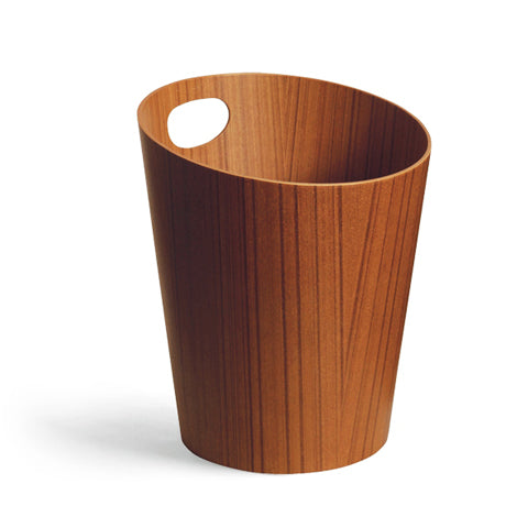 Teak Paper Waste Basket with Handle – Nalata Nalata