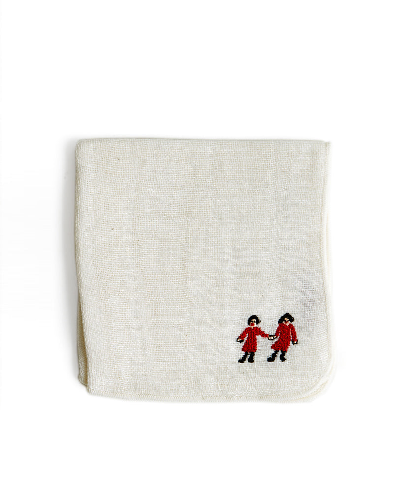 Embroidered Handkerchief Cloth - Friends – Nalata Nalata