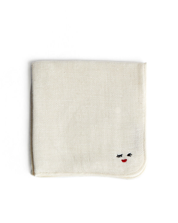 Embroidered Handkerchief Cloth - Wink – Nalata Nalata